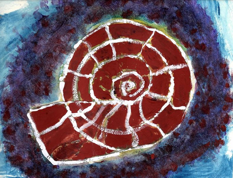 Art and Science Class 2: What are Fossils and How to Paint an Ammonite ...